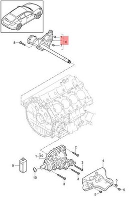 Genuine PORSCHE Panamera 970 2010-2016 Engine bracket 97034902105 | eBay