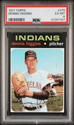 1971 TOPPS #479 DENNIS HIGGINS PSA 6 | eBay