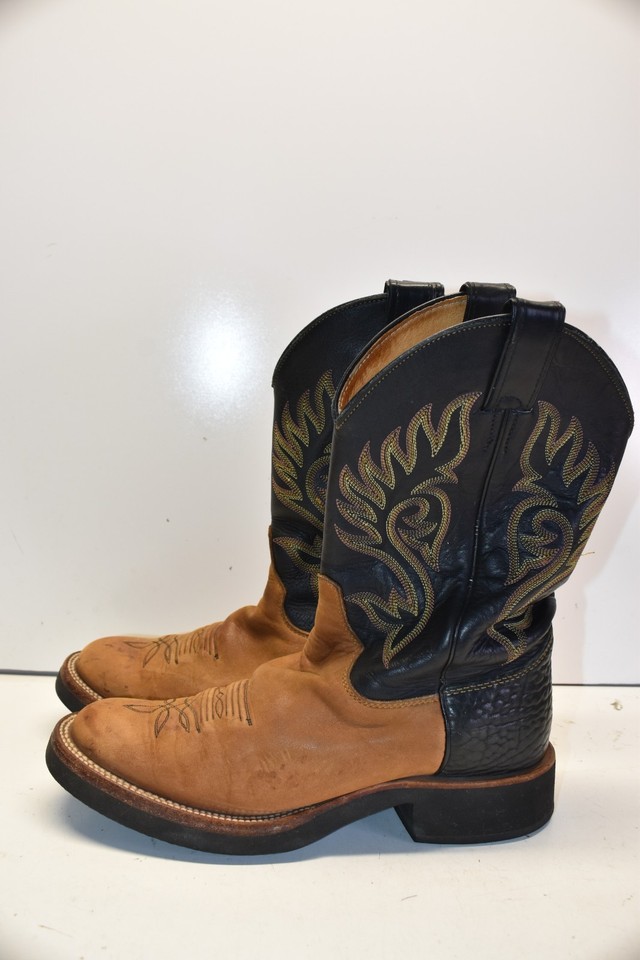 Justin Tekno Crepe Boots Round Toe Coffee Brown L5008 Women's Size 9B ...