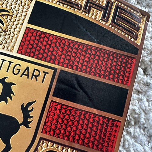 Foam Porsche Automobile Stuttgart Germany Badge Shield Sign | eBay