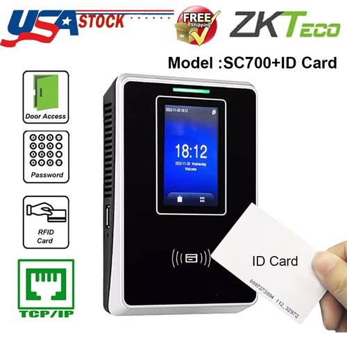 ZKTeco SC700 TCP/IP 125Khz RFID Time Attendance Door Lock Access ...
