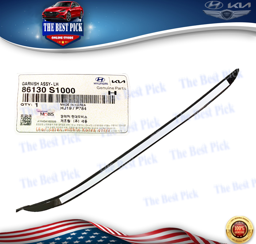 ⭐OEM⭐ Windshield Reveal Molding Left DRIVER 86130S1000 Hyundai Santa Fe ...