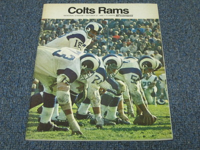 Oct 27, 1968 Baltimore Colts vs LA Rams Official Program | eBay