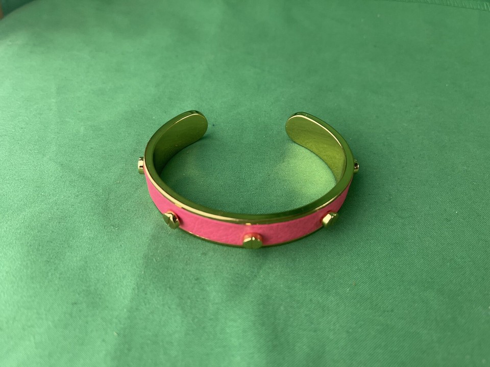 C Wonder Open Cuff Bangle Bracelet Pink Gold Tone | eBay