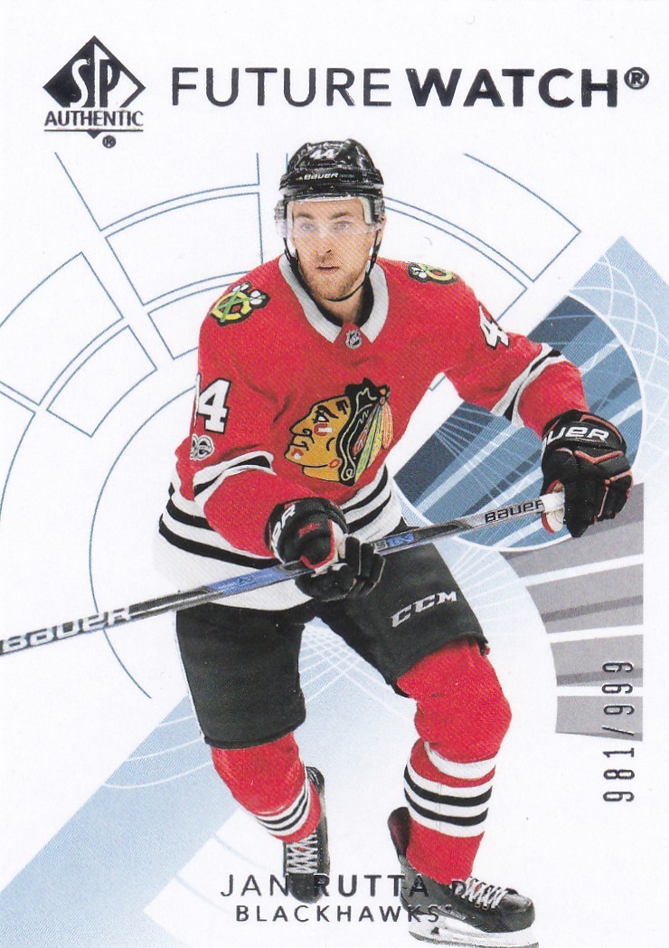Jan Rutta 17/18 Upper Deck SP Authentic Future Watch Rookie /999 | eBay