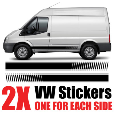 Ford Transit Graphics stripes Camper Van Custom SWB LWB Decals Stickers ...
