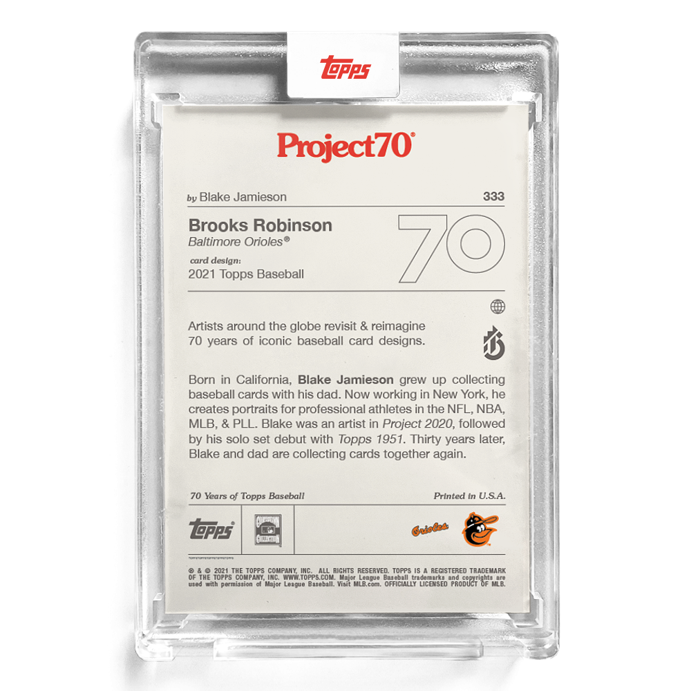 2021 Topps Project 70 - Blake Jameison 2021 Topps Baseball #333 Brooks ...