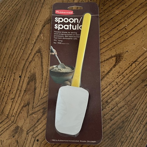 Vintage 1983 Rubbermaid Spatula Yellow Handle #1920 New Sealed Package ...