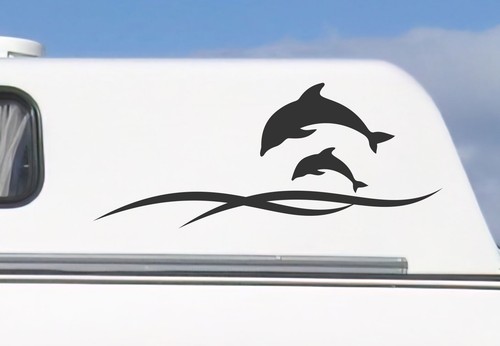 Motorhome Boat Camper Caravan Sticker Decal Dolphin Wave RV Caravan 4x4 ...