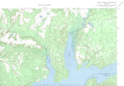 Lake Talquin Quadrangle Florida 1972 USGS Topo Map 7.5 Minute ...