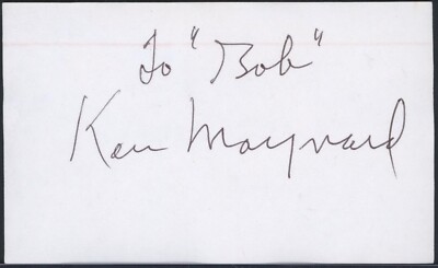 Cowboy Star Ken Maynard Autograph | eBay