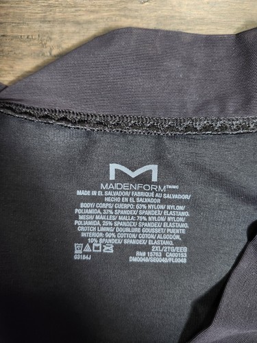 Maidenform Body Shaper WYOB Plus Size 2XL Black Shapewear Bodysuit | eBay