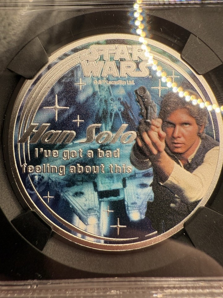 Bullion Plus Film Series 3 Han Solo Silver And 1/10th Gold Death Star ...