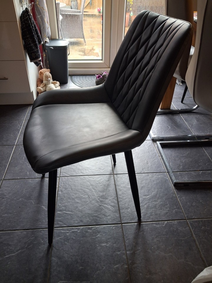 dining room chairs x 2 - OFCASA diamon pattern -brand new in box ...