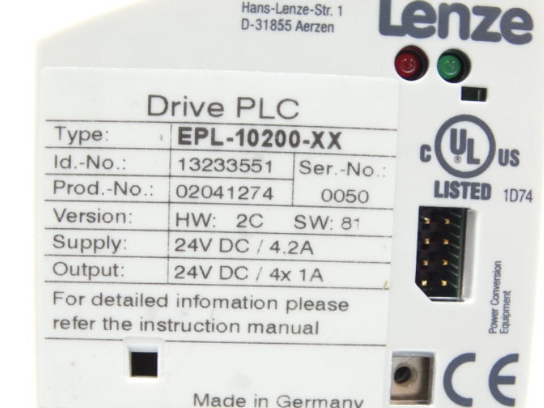 LENZE EPL-10200 Drive - New In Box | eBay
