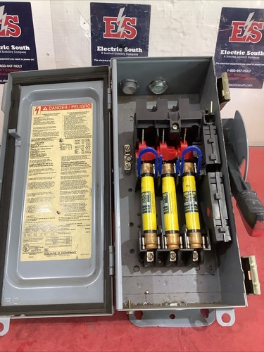 Square D Safety Switch H361AWK 30 Amp 600 Volt NEMA 3R Fusible | eBay