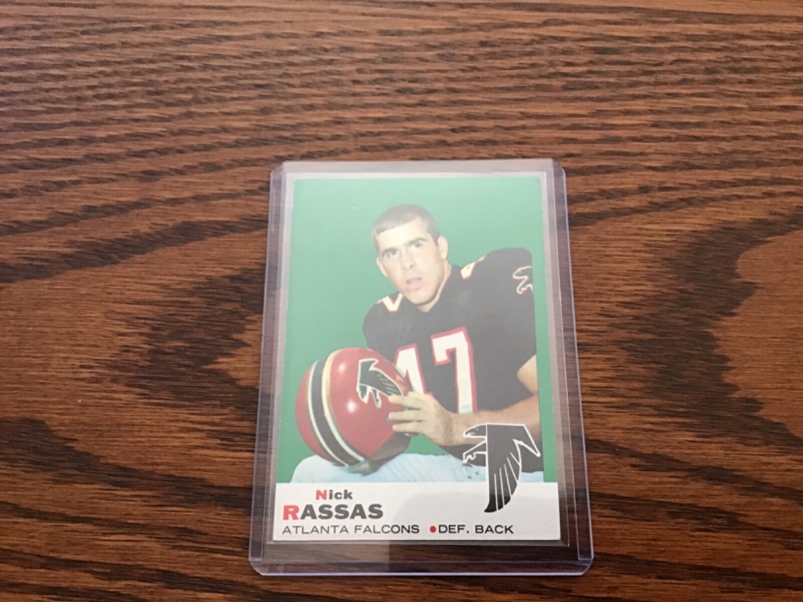 1969 Topps Football Nick Rassas Atlanta Falcons Card #71 Great for ...