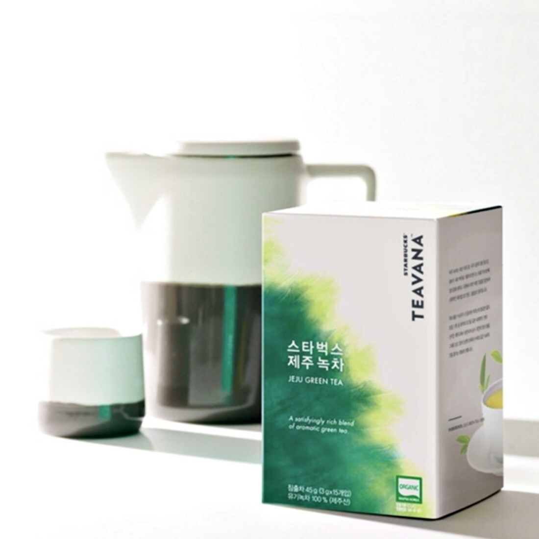 Starbucks Korea Teavana Jeju Green Tea Bags 3g x 15pcs: Korean Matcha ...