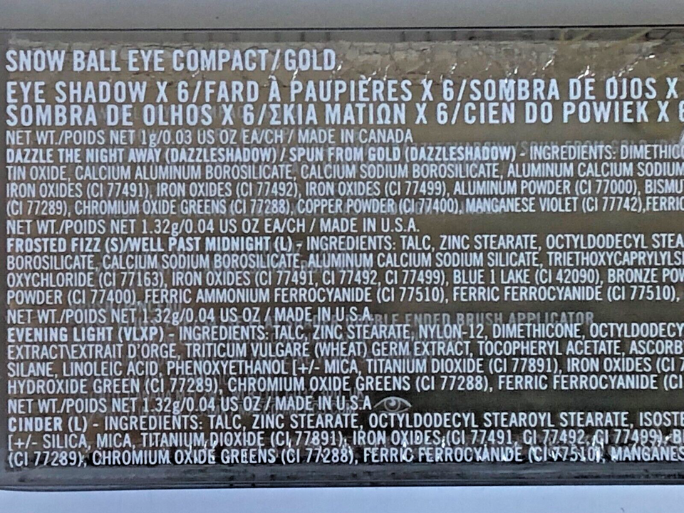 NIB Authentic MAC Snow Ball Eye Compact in GOLD ~ LIMITED EDITION | eBay