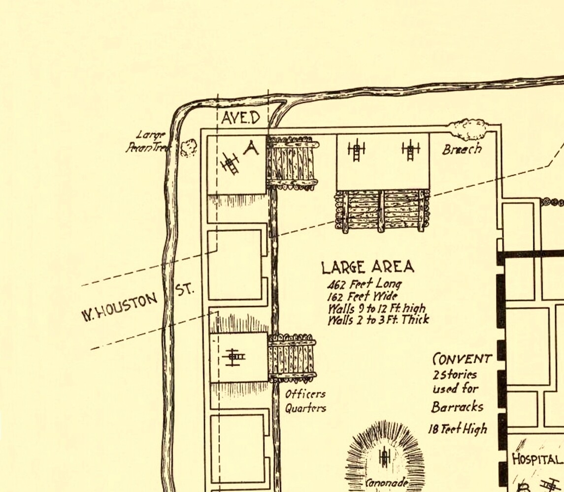 Battle Of Alamo Map Battle Of Concepción 1835, By A.J. Houston