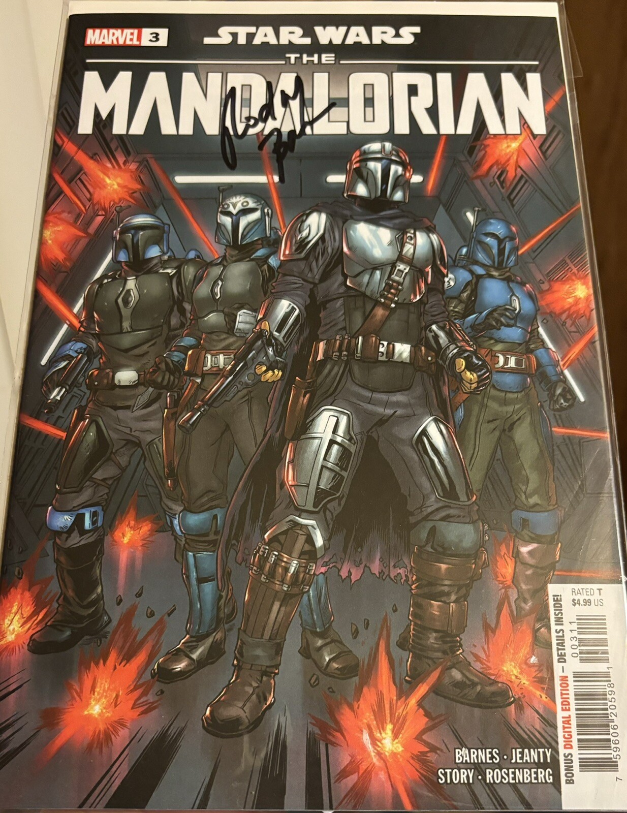 Star Wars The Mandalorian Season 2 #3 Cover A Comic 2023 Signed Rodney ...