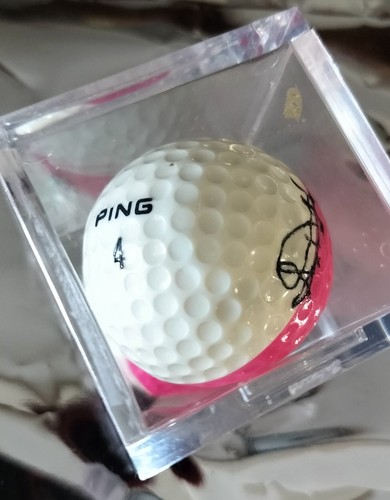 Vintage RARE PING Eye 4 Golf Ball 2-Tone PINK/White LATE RIVES MCBEE ...