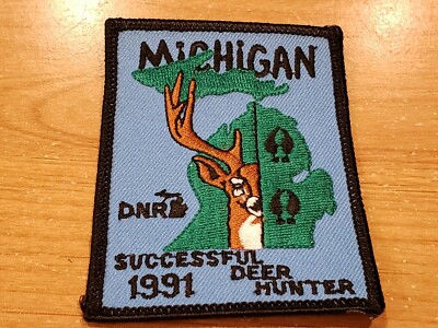 '91 ORIGINAL MICHIGAN DNR SUCCESSFUL DEER HUNTING PATCH | eBay