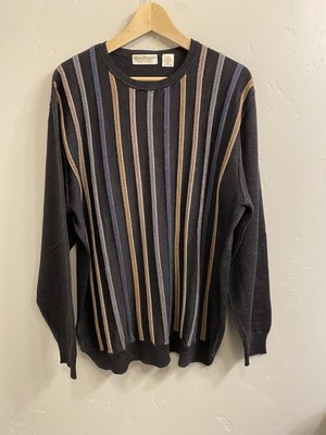 NORM THOMPSON Vintage Italy Men’s Size XL Gray Merino Wool Sweater ...