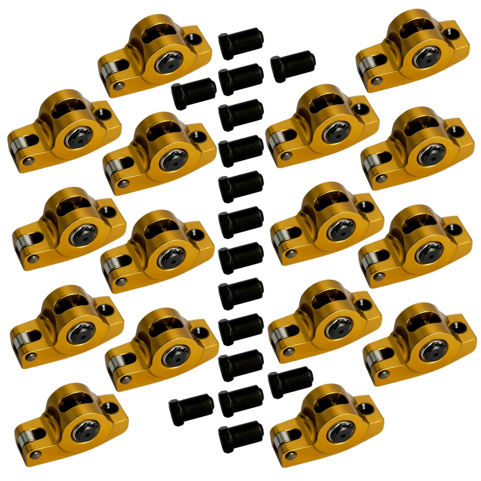 Aluminum 1.5 Ratio 3/8" Roller Rocker Arms Kit For SBC Small Block ...