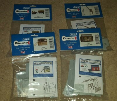 OO gauge Dapol Kitmaster Plastic Building wagons crane model railway ...