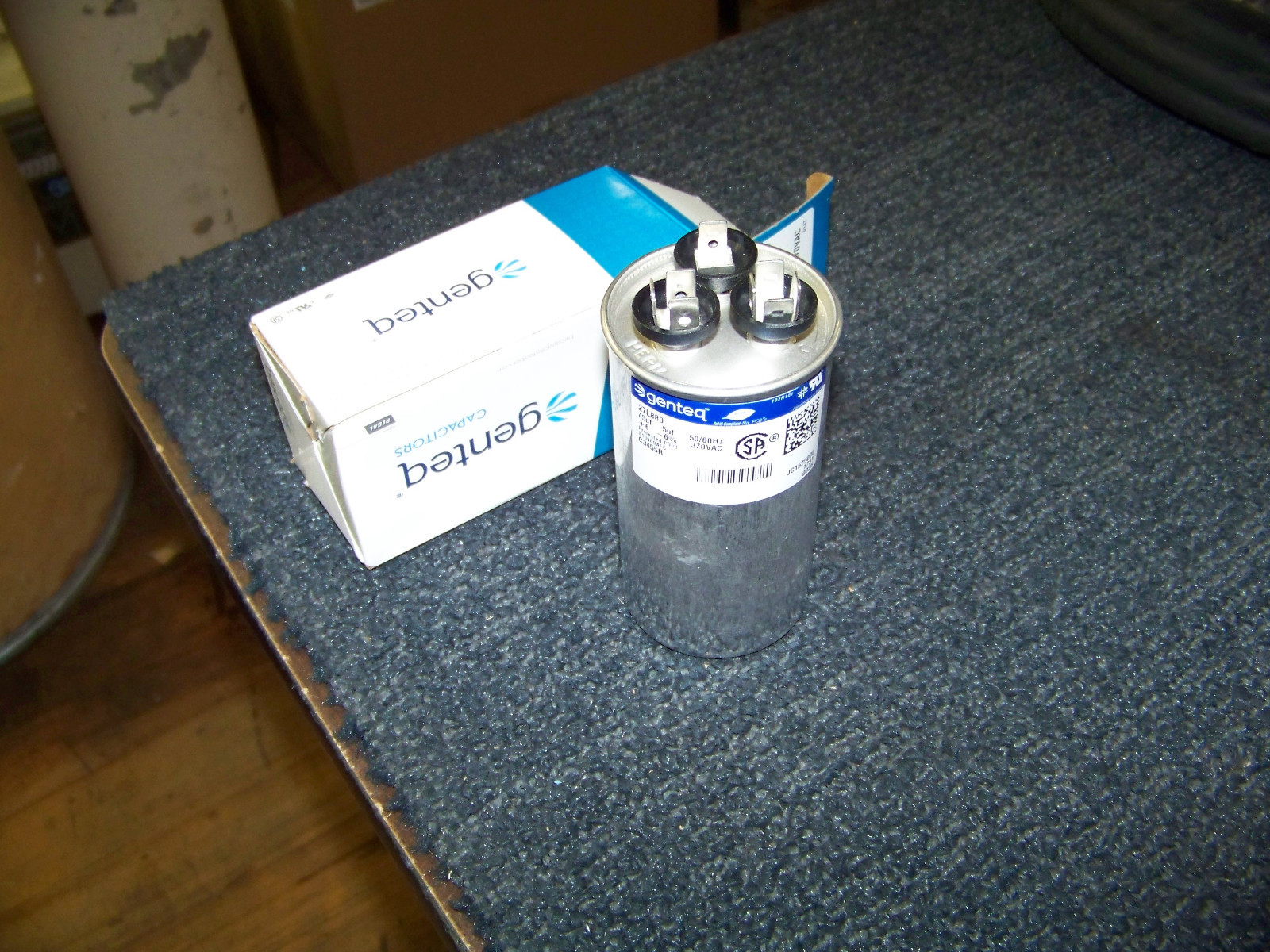 Genteq Capacitor 45uf 5uf 370 VAC C3455R Regal Beloit Round 27L880 New ...