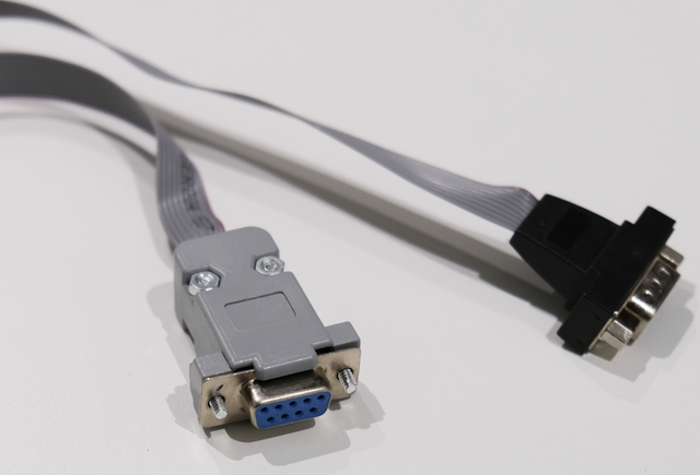 50cm Serial Port Ribbon Db9 9 Pin Male to Female Panel Mount Internal ...