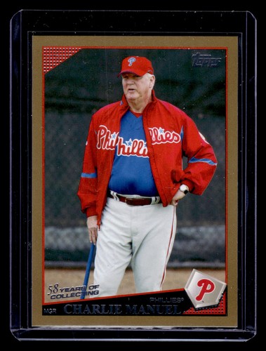 2009 Topps #496 Charlie Manuel Retro Gray Back | eBay