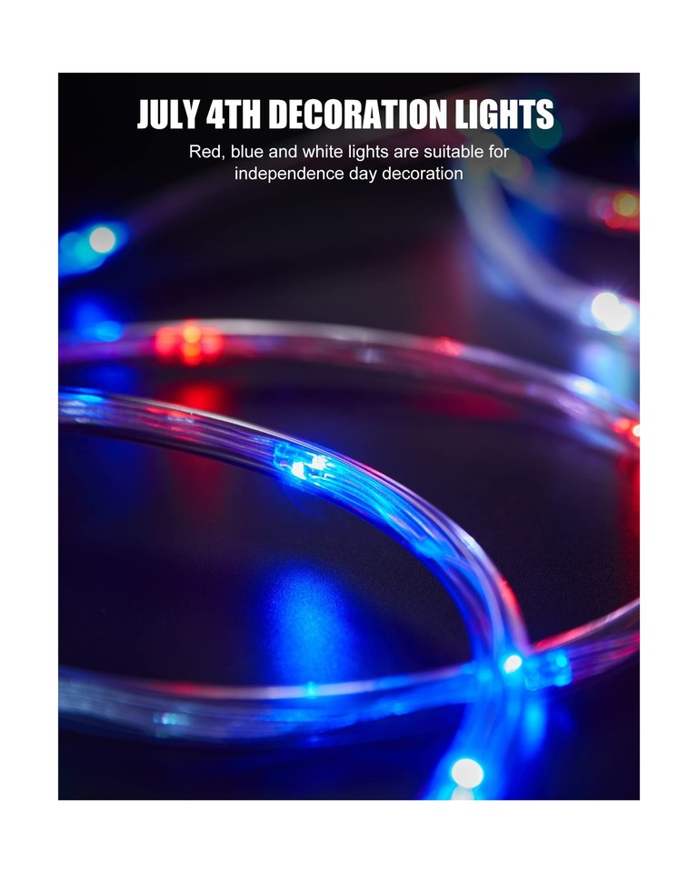 Color Changing Rope Lights Outdoor - Connectable 99ft 300 LED Outdoor ...