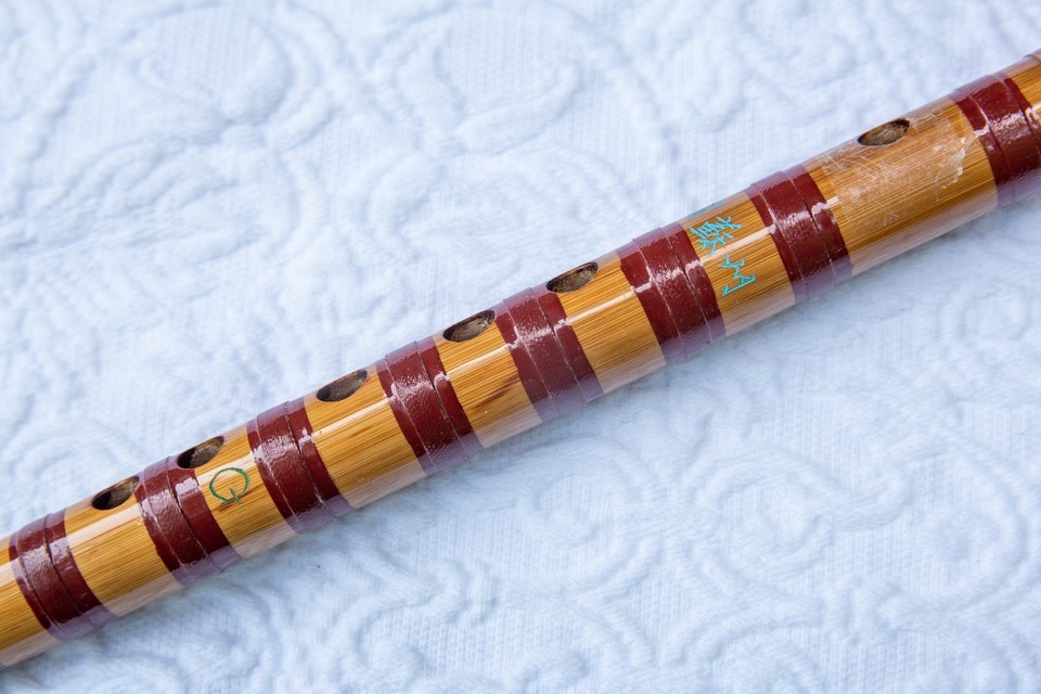 Vintage Traditional Bamboo Dizi Chinese Flute Musical Instrument ...