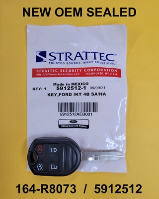 NEW OEM Ford Logo Remote Head Key 164-R8073 5912512 4 Buttons 80-Bit | eBay