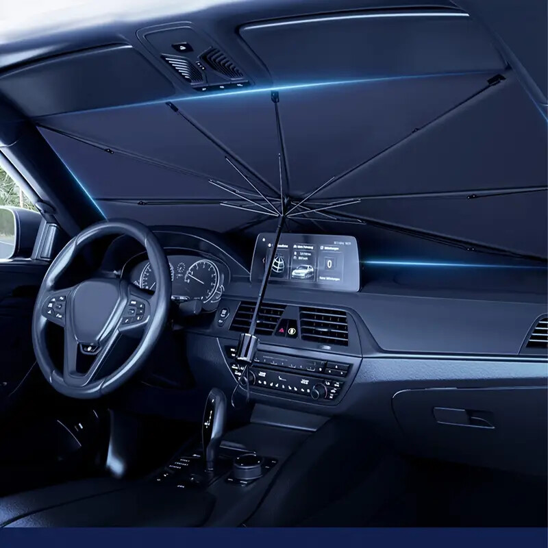 Foldable Car Front Rear Window Windshield Sun Shade Shield Cover Visor ...