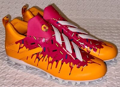 ADIDAS Simpsons Freak Spark Donut Orange Pink Molded Football Cleats ...