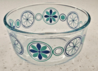 Pyrex Bowl "Turquoise, Blue Pinwheel Floral Design", Vintage | eBay