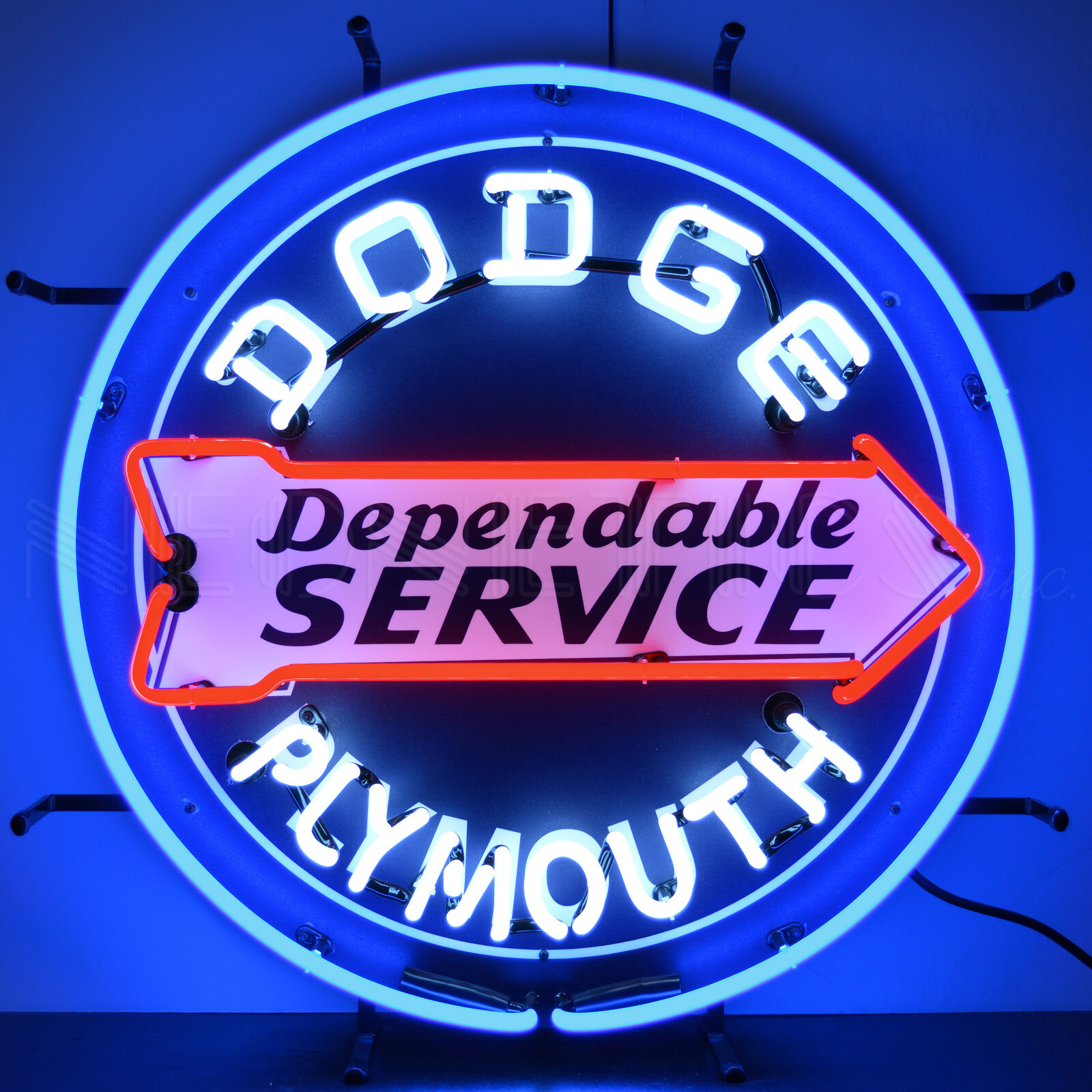 Dodge Neon sign Mopar Imperial Plymouth Desoto Chrysler Hemi wall lamp ...