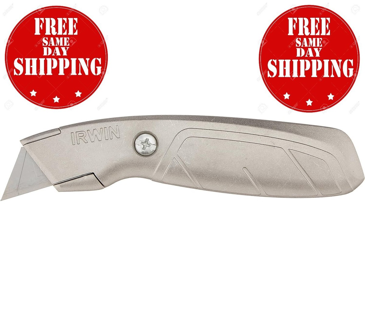 Irwin Auto Retractable Safety Utility Knife Irwin 10507695 Folding