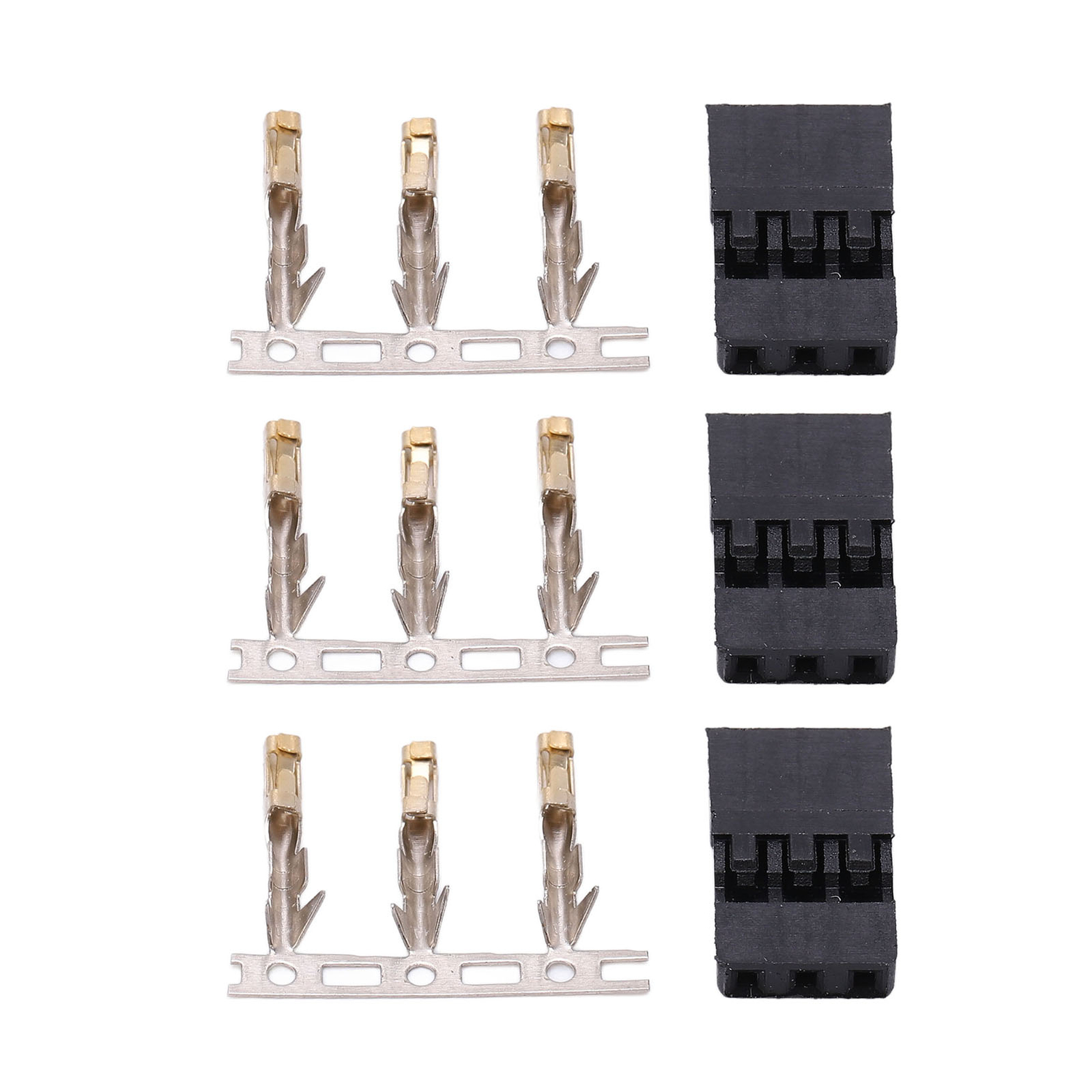 100Set 3Pin Male JR Plug Servo Cable Wire Connector Kit Cable Jumper ...