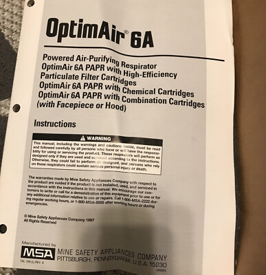 Respirator Masks - Msa Air Mask