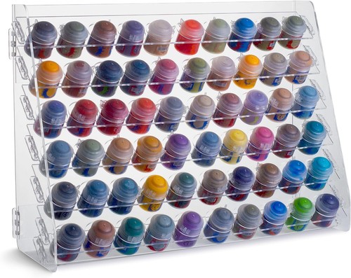 Acrylic Paint Rack Organizer with 60 Holes Suitable for Citadel Paints ...