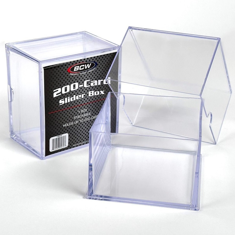BCW 2-Piece Slider Box - 10 25 35 50 100 150 200 250 count Sports TGC ...