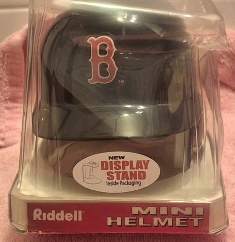 NEW BOSTON RED SOX RIDDELL MINI BATTING HELMET W/ DISPLAY STAND NIP | eBay