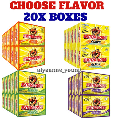 Original EXTRA JOSS 20 Box (120 Sachets) Energy Drink Powder Sugar Free ...
