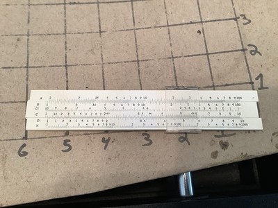 Original Vintage SLIDE RULE: mini - plastic, | eBay