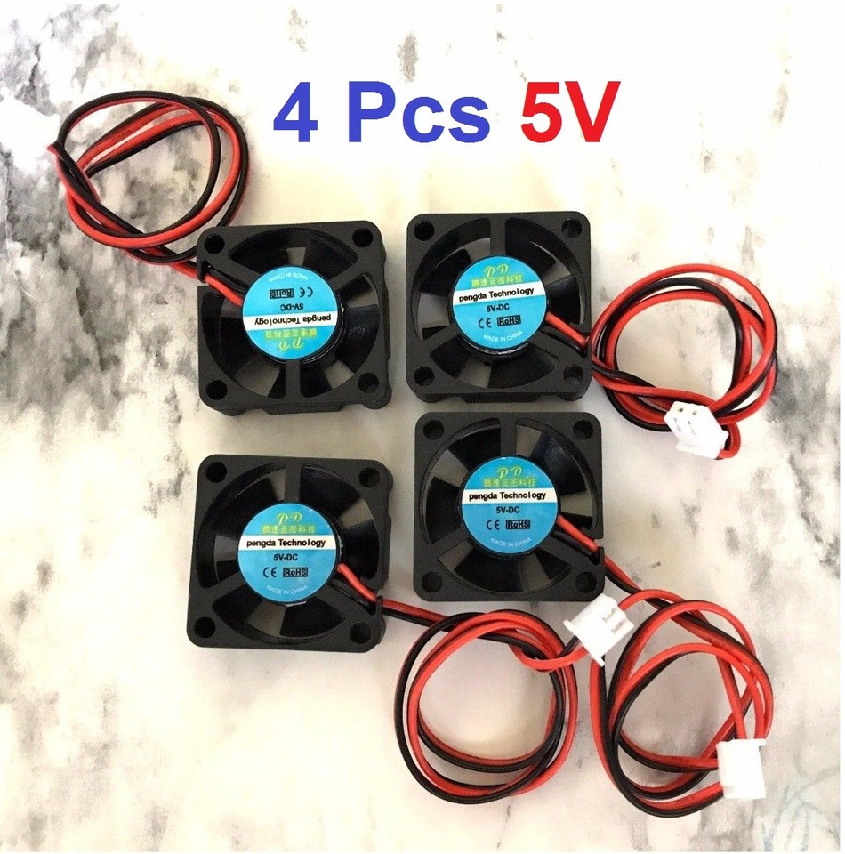4 Pcs 5V 12V 24V 30mm Cooling Computer Fan 3010 30x30x10mm DC 3D ...
