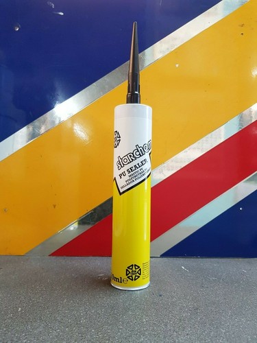 1 x BLACK Starchem PU Adhesive Sealant, Car Body Bond Glue Metal Marine ...